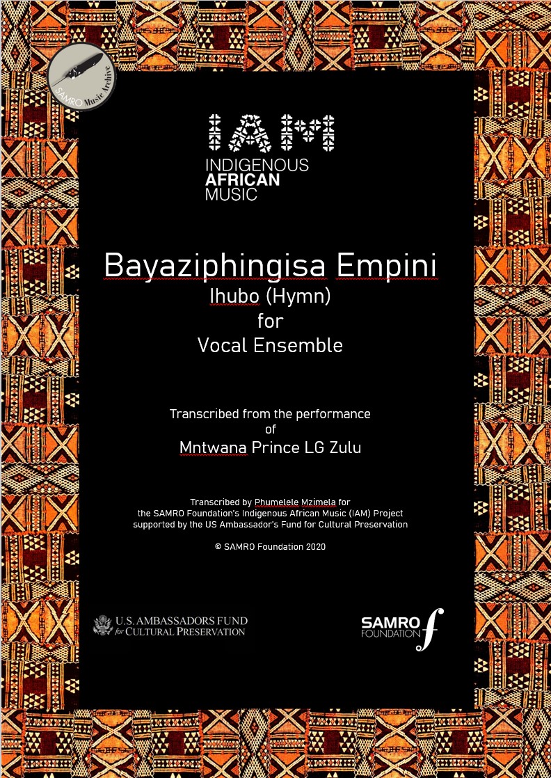 Bayaziphingisa Empini Ihubo (Hymn) – Indigenous African Music (IAM ...